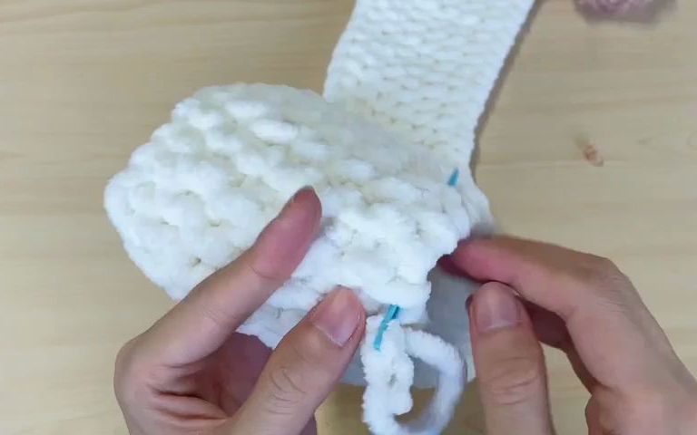 围巾编织 收尾藏线