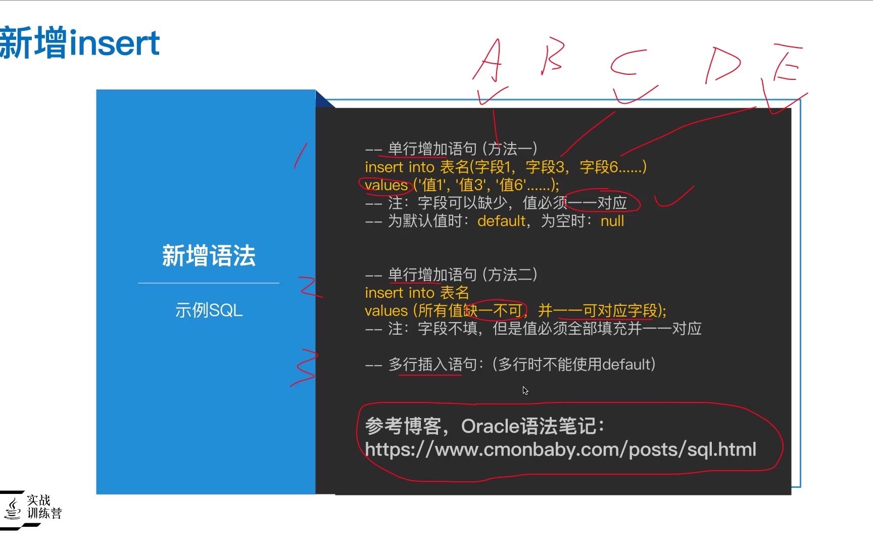 Sql基本语法(一),增删查改