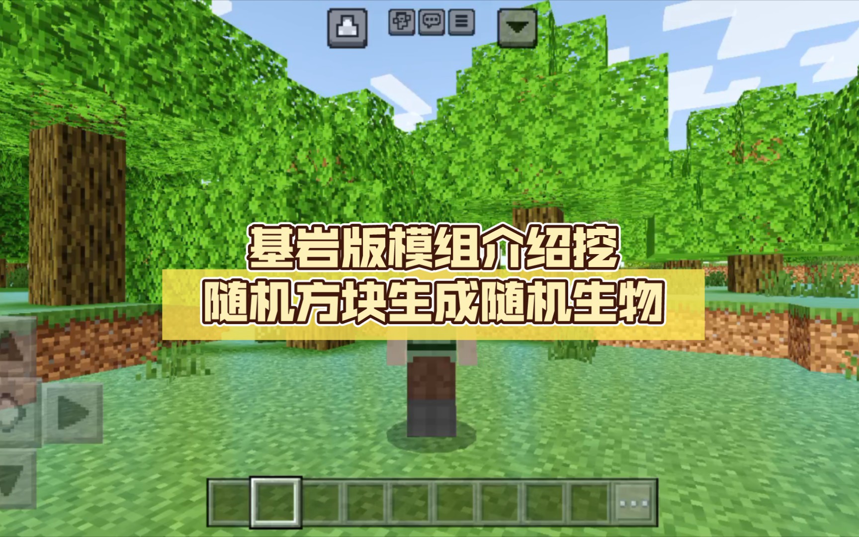 基岩版模组介绍挖随机方块生成随机生物_我的世界