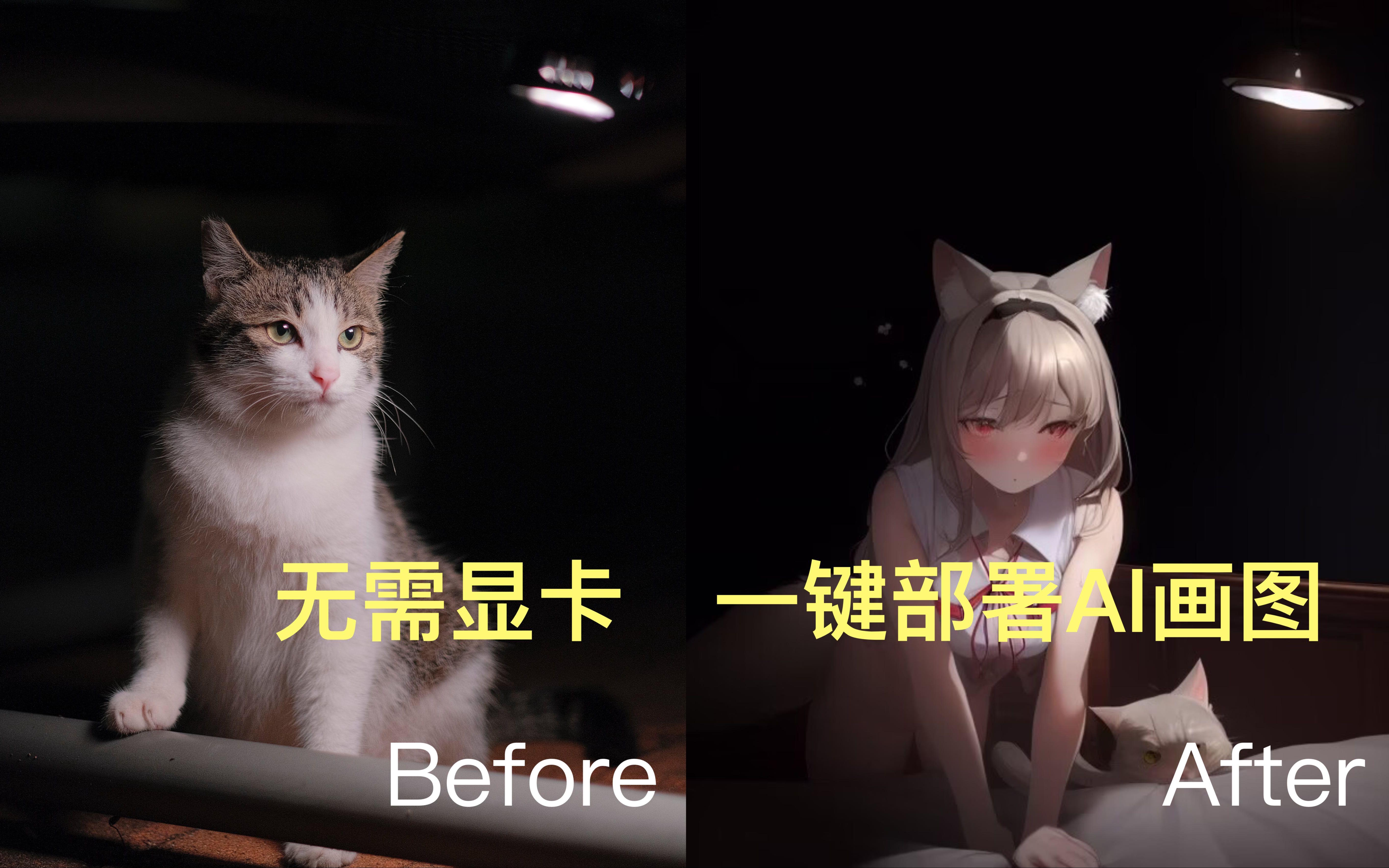 无需显卡!教你一键部署AI画图!