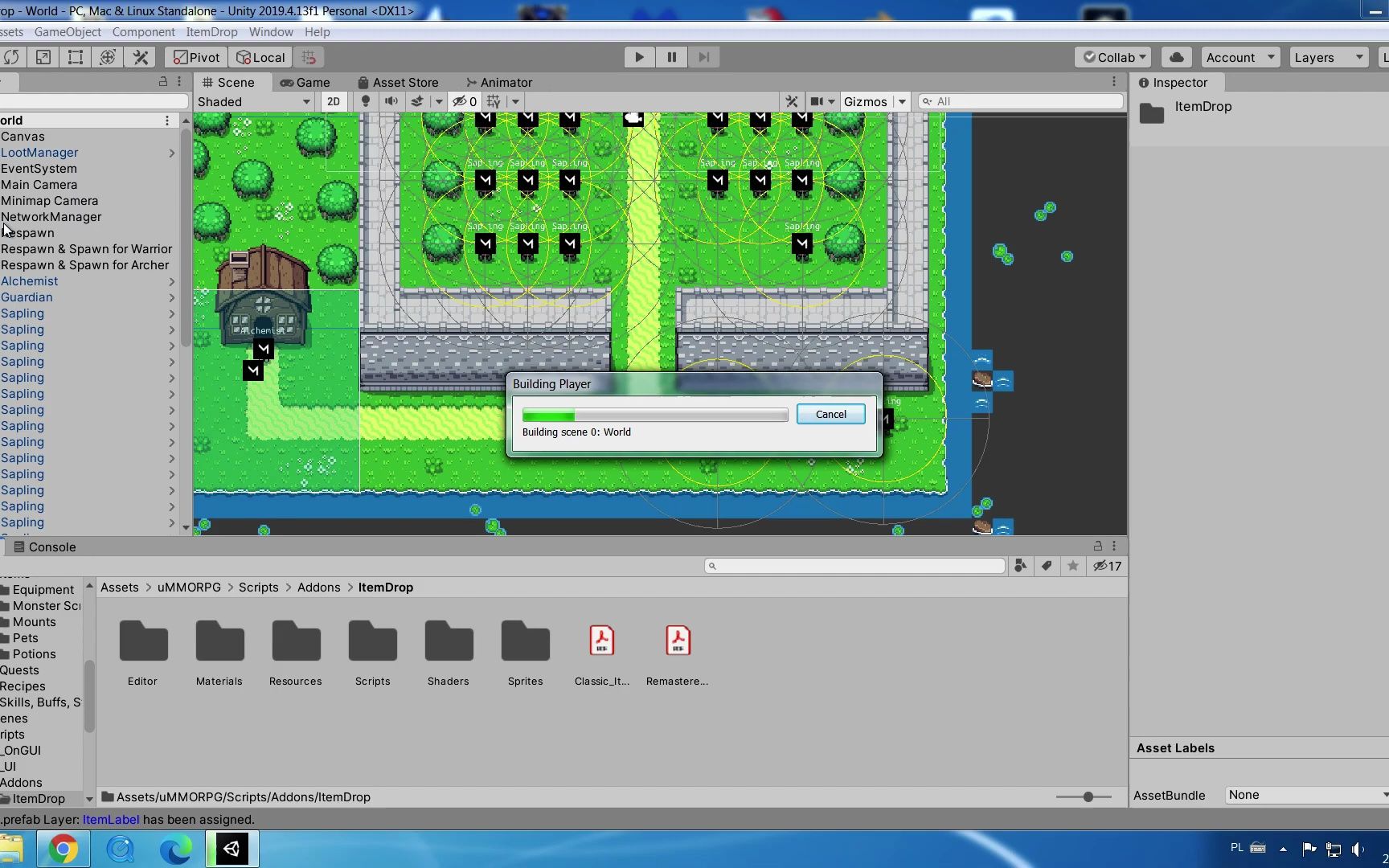 Unity插件 – 2D Item Drop for the uMMORPG 2D