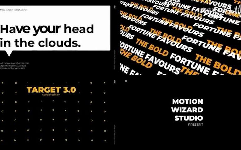 PR模板-32个动画标题循环动力学海报文字背景视频效果