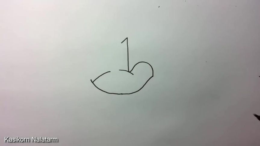 儿童简笔画 用数字1-5画出卡通鸟,So easy