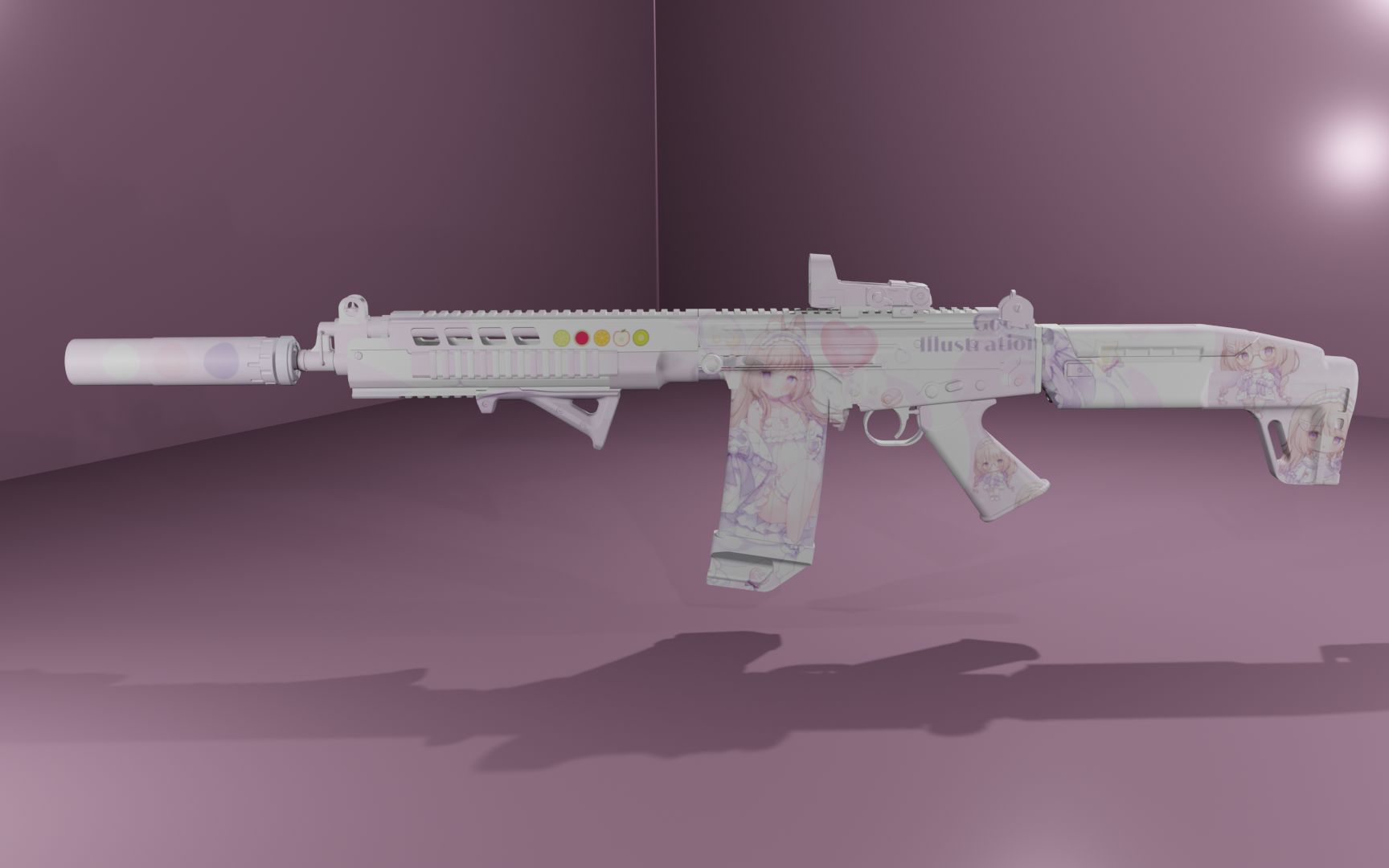 COD:MW SA58 SD Black (替换AK47)