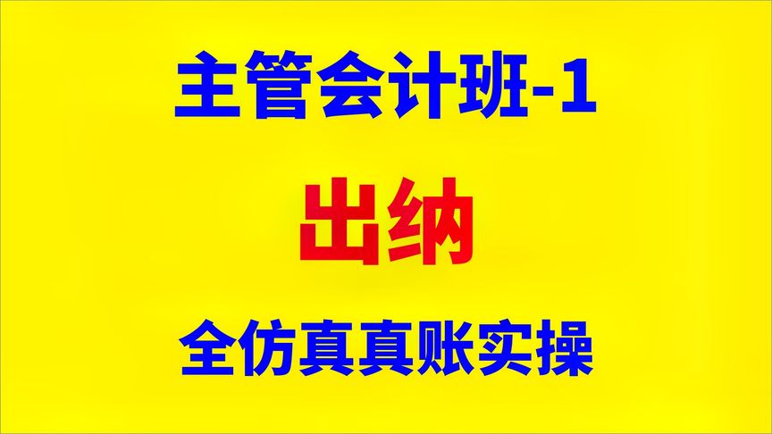 会计实操-主管会计班1-出纳4-业务-支票填写