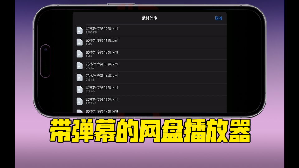 什么?我找到了可以播放弹幕的网盘播放器。