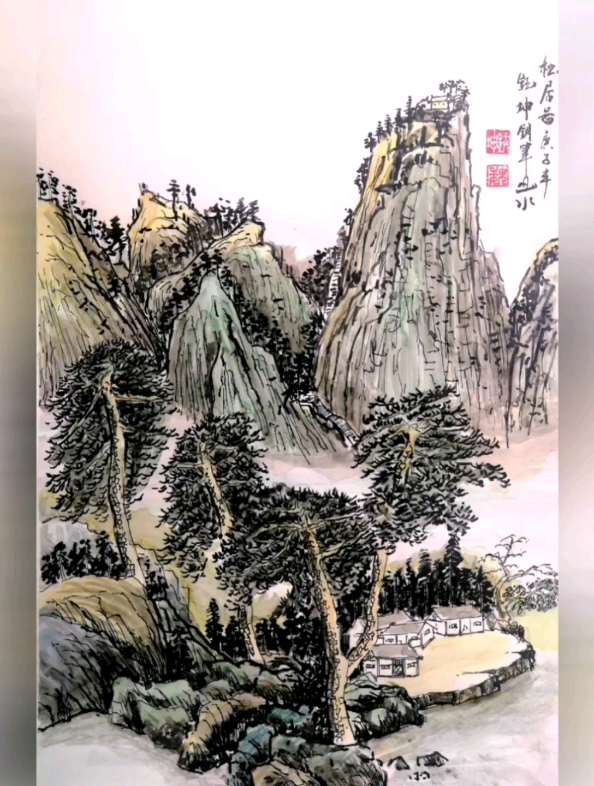 钢笔画速写来点国画的感觉#钢笔画#