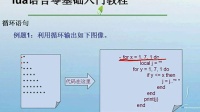 医生零基础lua语言入门教程 -第九讲-_高清