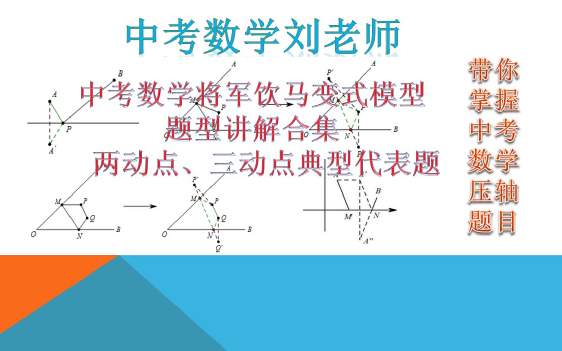 中考数学之将军饮马变式模型合集【别忘点赞收藏转发+关注哦!】