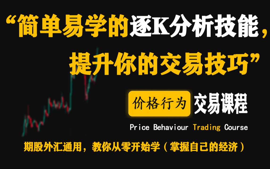 价格行为交易 | “ 简单易学的逐K分析技能,提升你的交易技巧”| 解析...