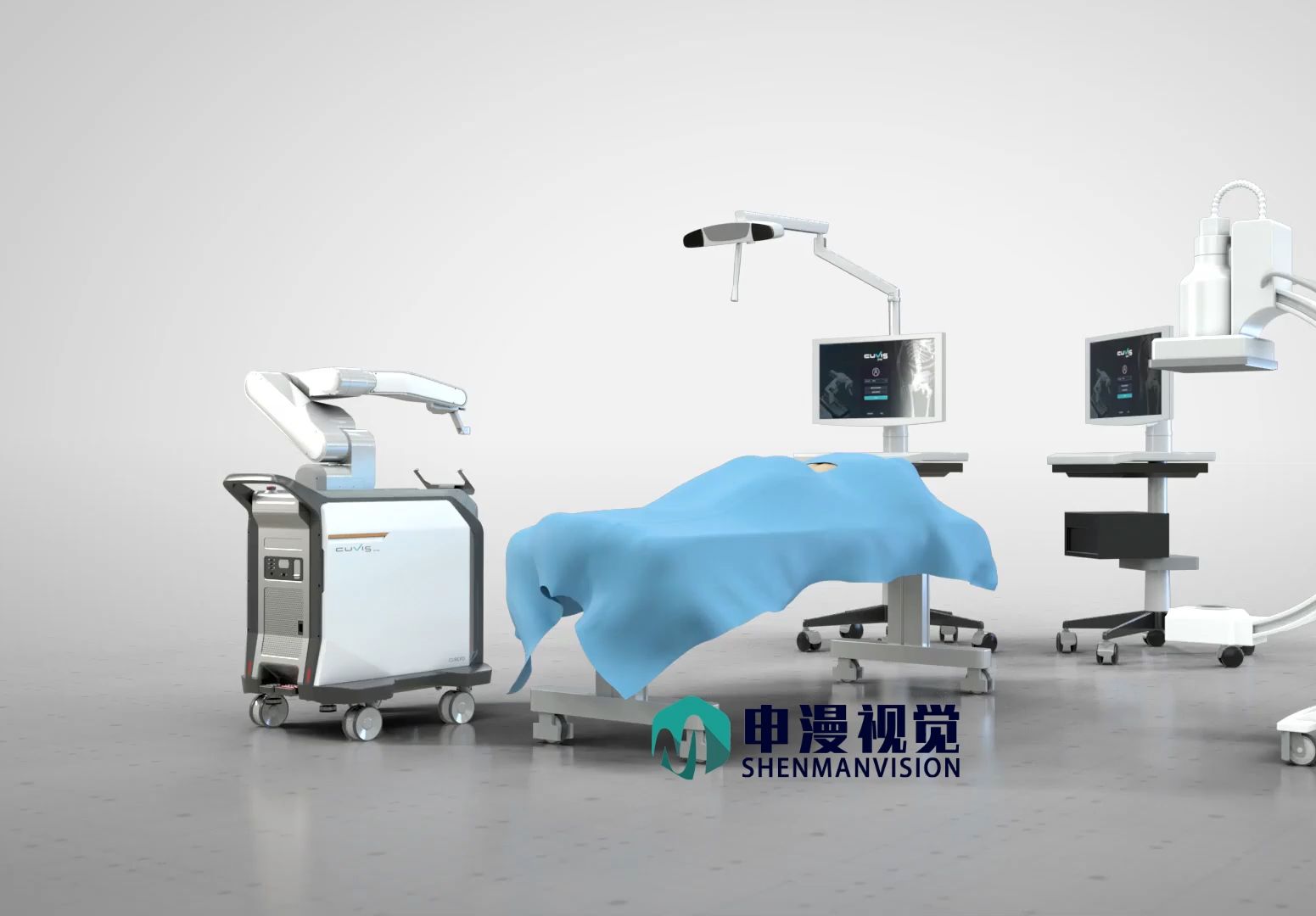 脊椎检测仪三维动画:一个超仿真的医疗器械三维演示动画