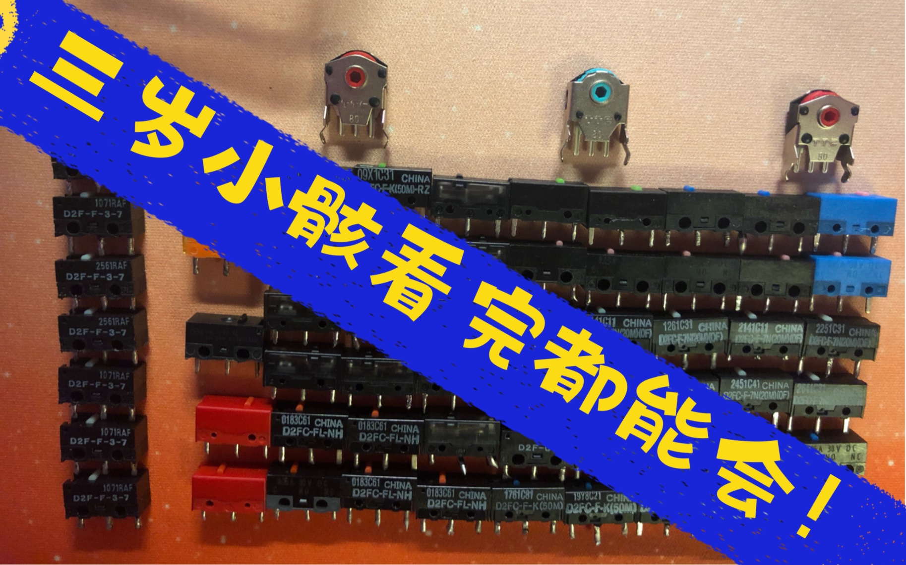 【硬核教fei】手把手教你如何自己更换鼠标微动!