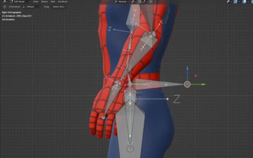 Blender绑定骨骼简单方法