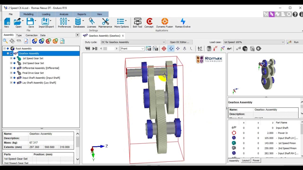 C6 - 多档位齿轮箱建模