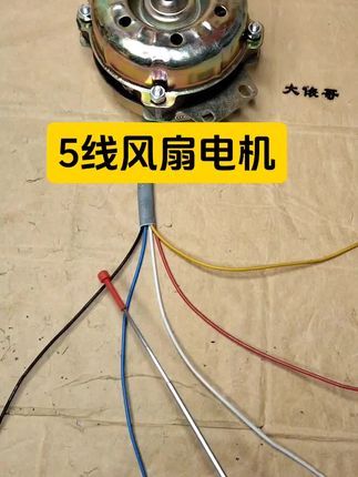线的风扇电机,接线非常简单,手把手教会你 #电工知识 #内容启发搜索 #...