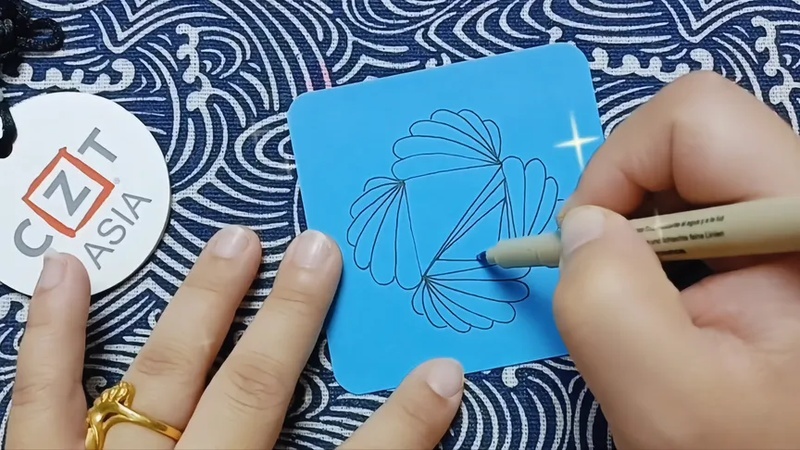 禅绕画2图变1图 禅绕画基础图样 画画使我快乐