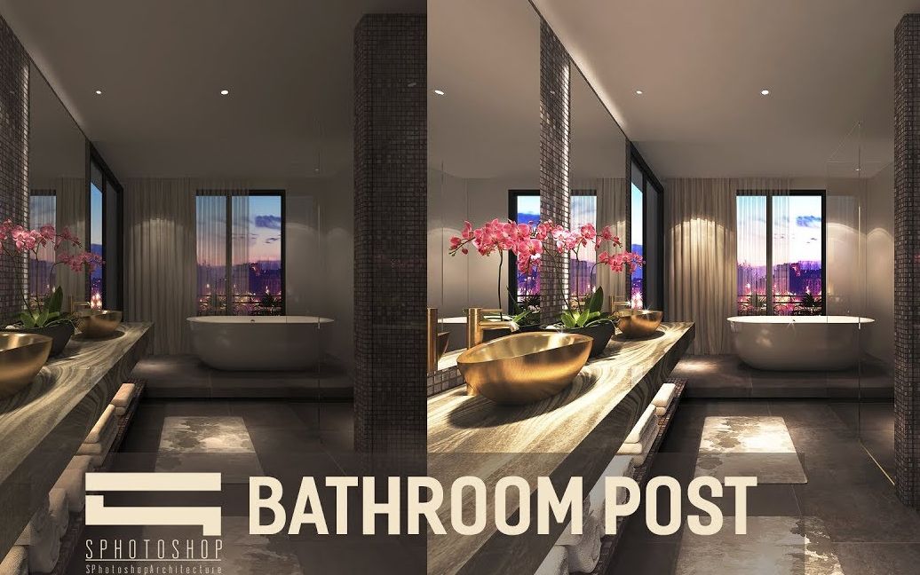 photoshop|效果图ps后期处理|洗手间篇