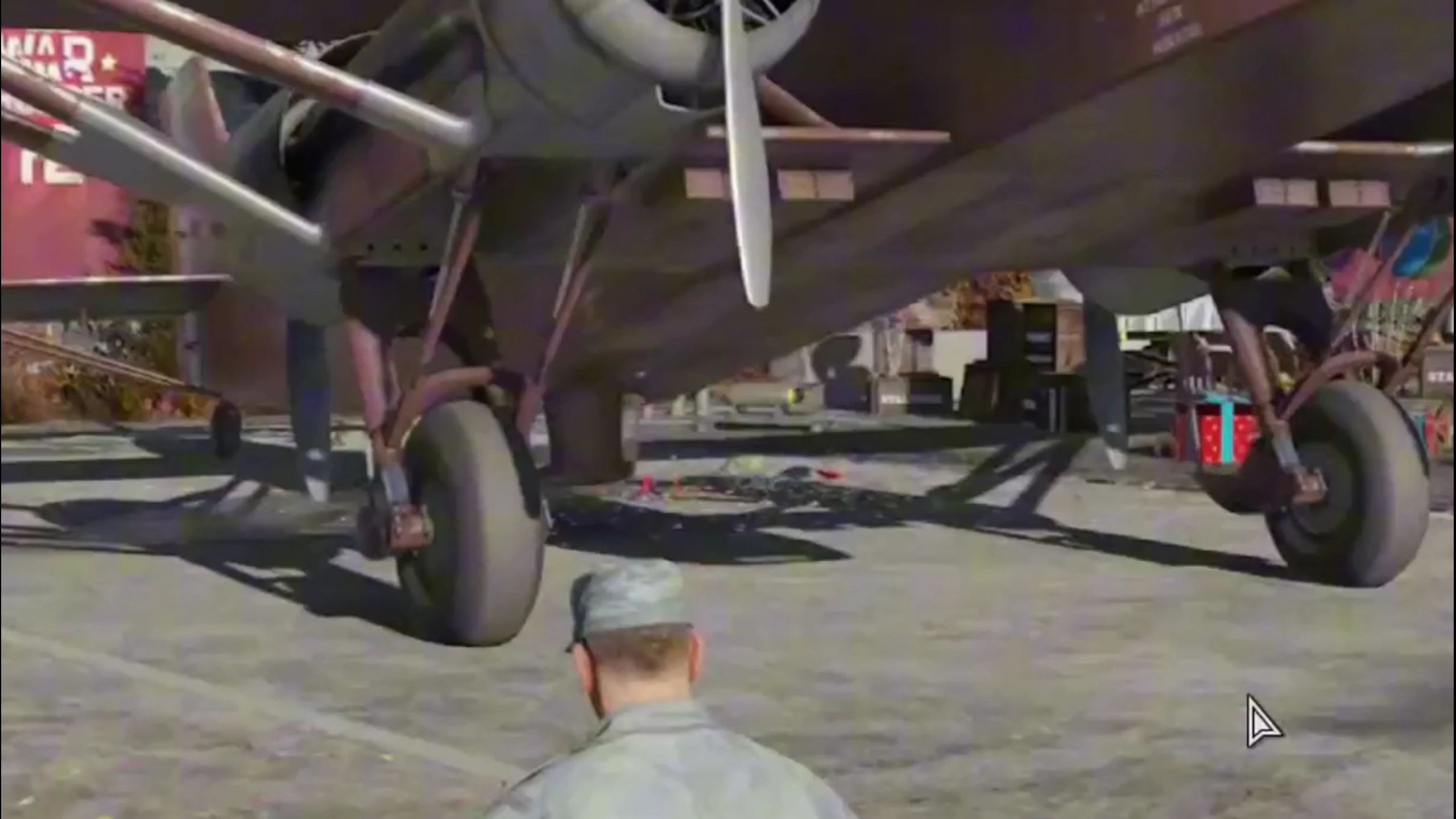 人物模型对比飞机模型