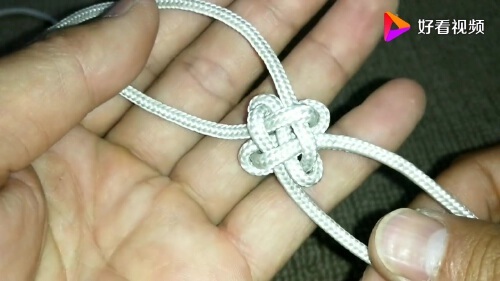 中国结的一种基础绳结"桂花结"的一种简单编法