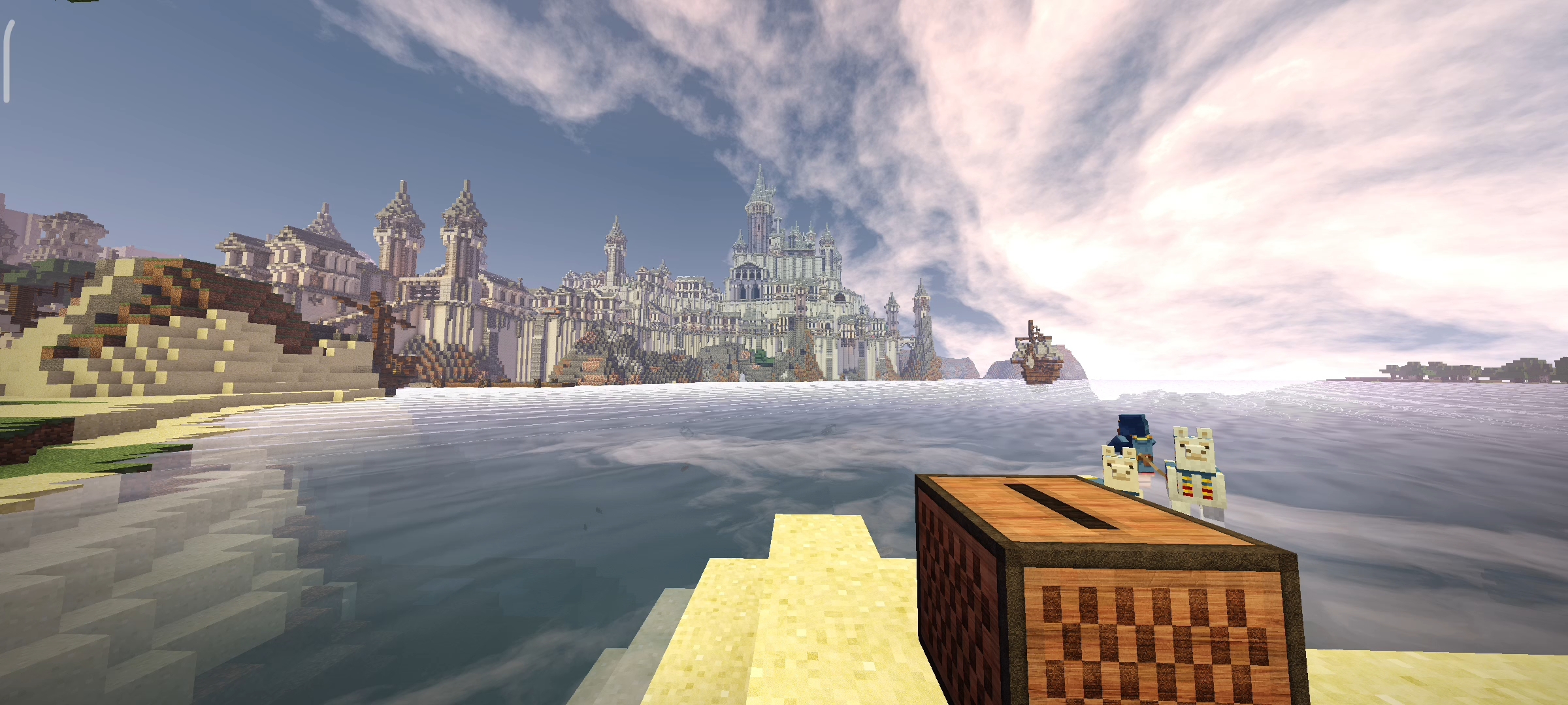 网易手机版我的世界,居然有这么好看的光影?!_手机游戏热门视频