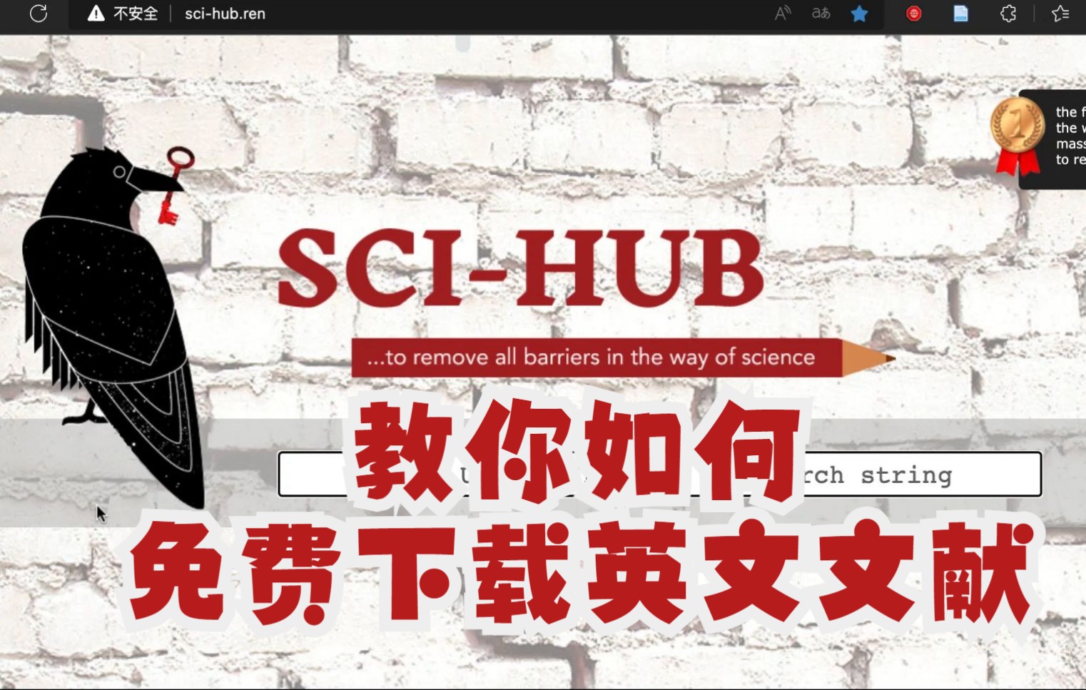分享几个sci-hub镜像,可直接下载英文文献