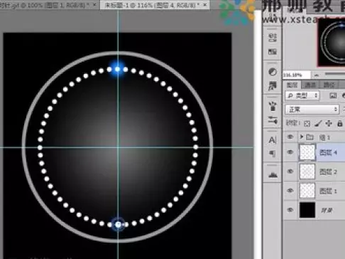PS案例教程-制作夜光时钟,PS教程,PS综合操作,PS工具使用