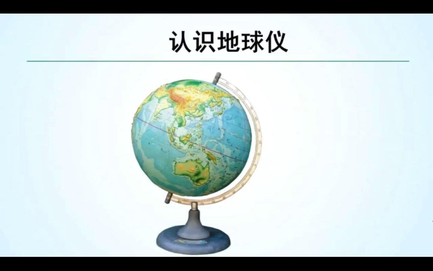 地球仪、模型、地轴、极点、经纬线、经纬度(5分)