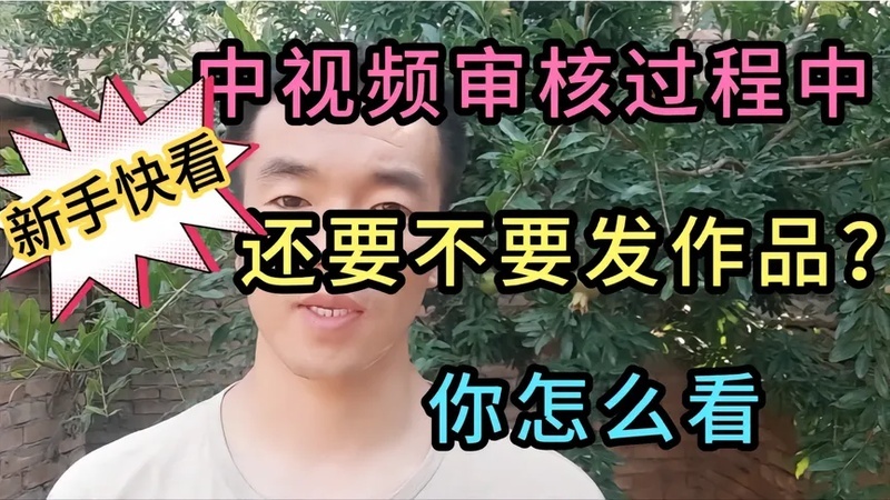 中视频计划审核中,还要不要发作品你怎么看