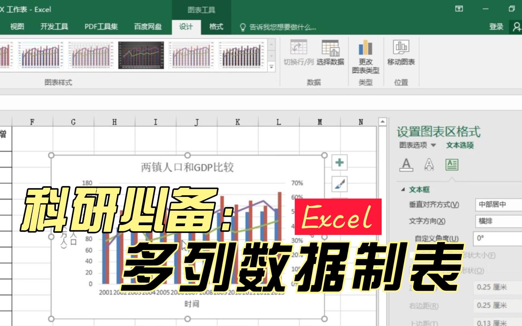 科研软件之Excel多列数据制表