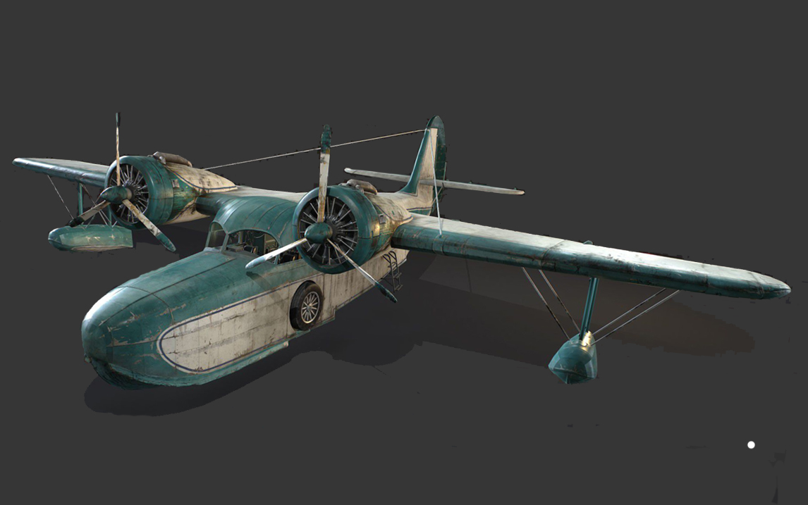 【3DMAX建模】次世代场景高模,飞机模型制作讲解