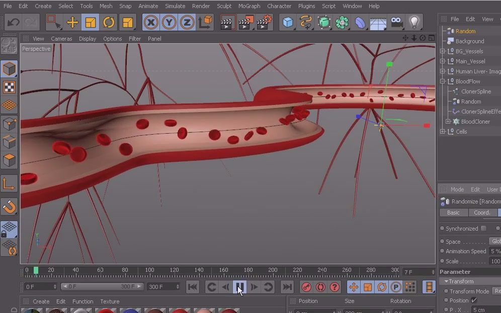 C4D细胞药物特效视频教程