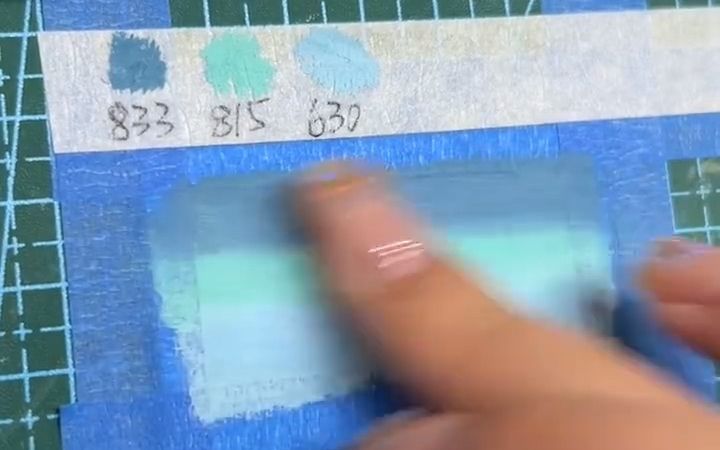 油画棒作品教程-海边新手好驾驭的油画棒风景画快来一起画