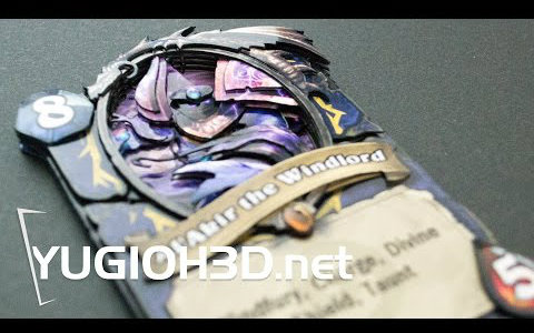 3D纸制炉石卡牌——“风领主奥拉基尔”