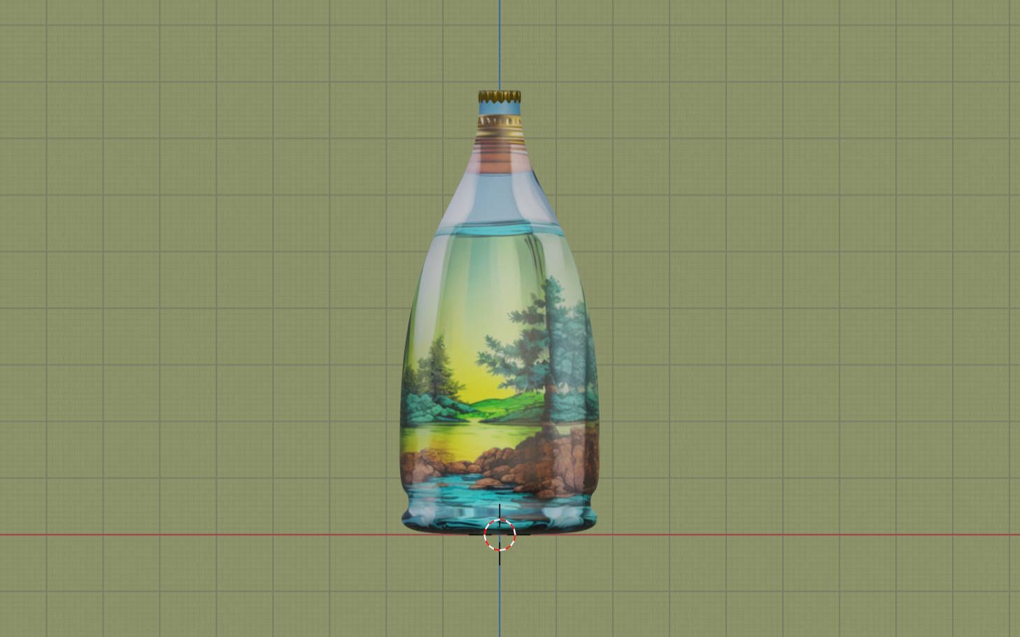 blender1分钟做个瓶子