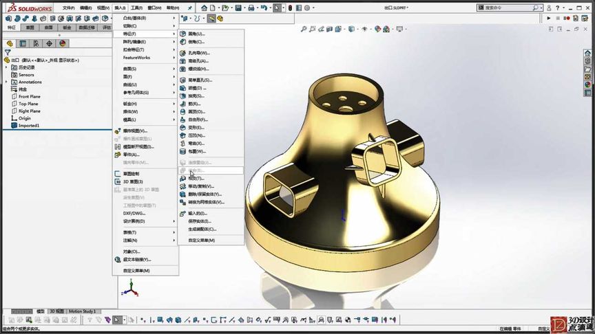 Solidworks导入模型丢失建模步骤及参数进阶教程之直接编辑技巧
