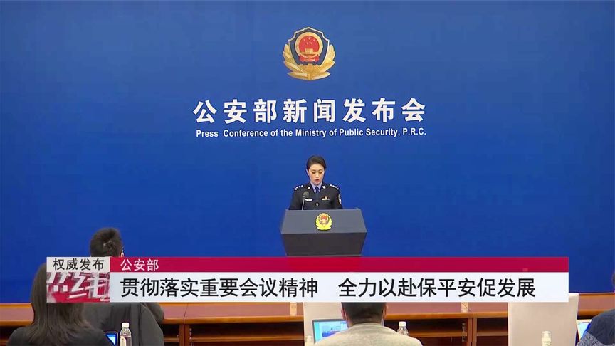 公安部:贯彻落实重要会议精神,全力以赴保平安促发展