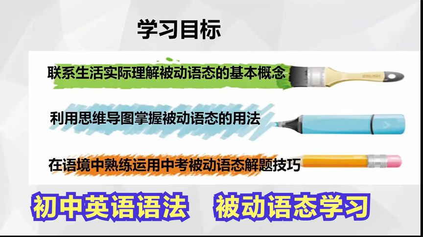 初中英语语法 被动语态部分