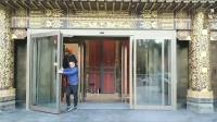 紧急疏散型自动门自动平移与紧急推开效果展示-高清视频