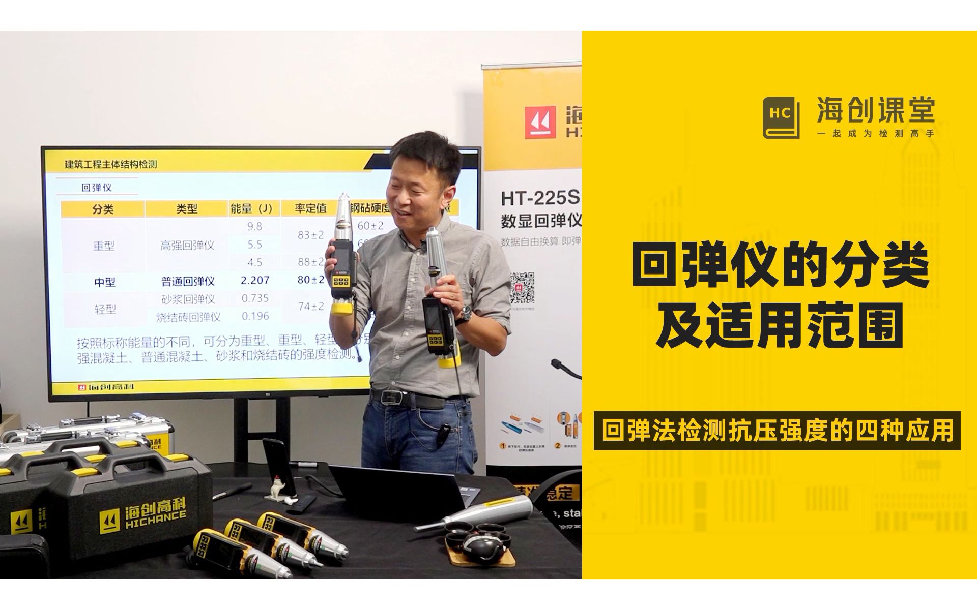 回弹仪分类及适用范围