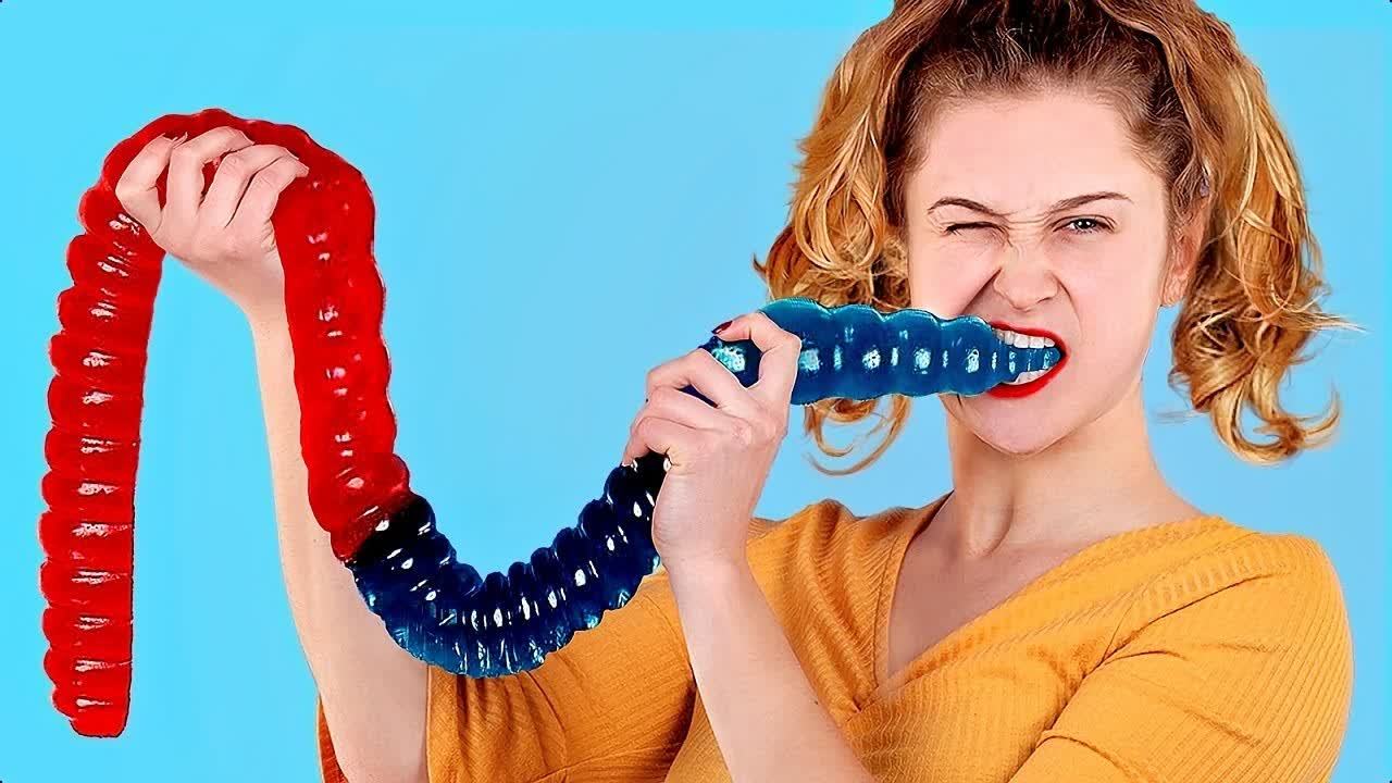 DrawHolic:爆笑挑战赛!24个小时只吃软糖食物!