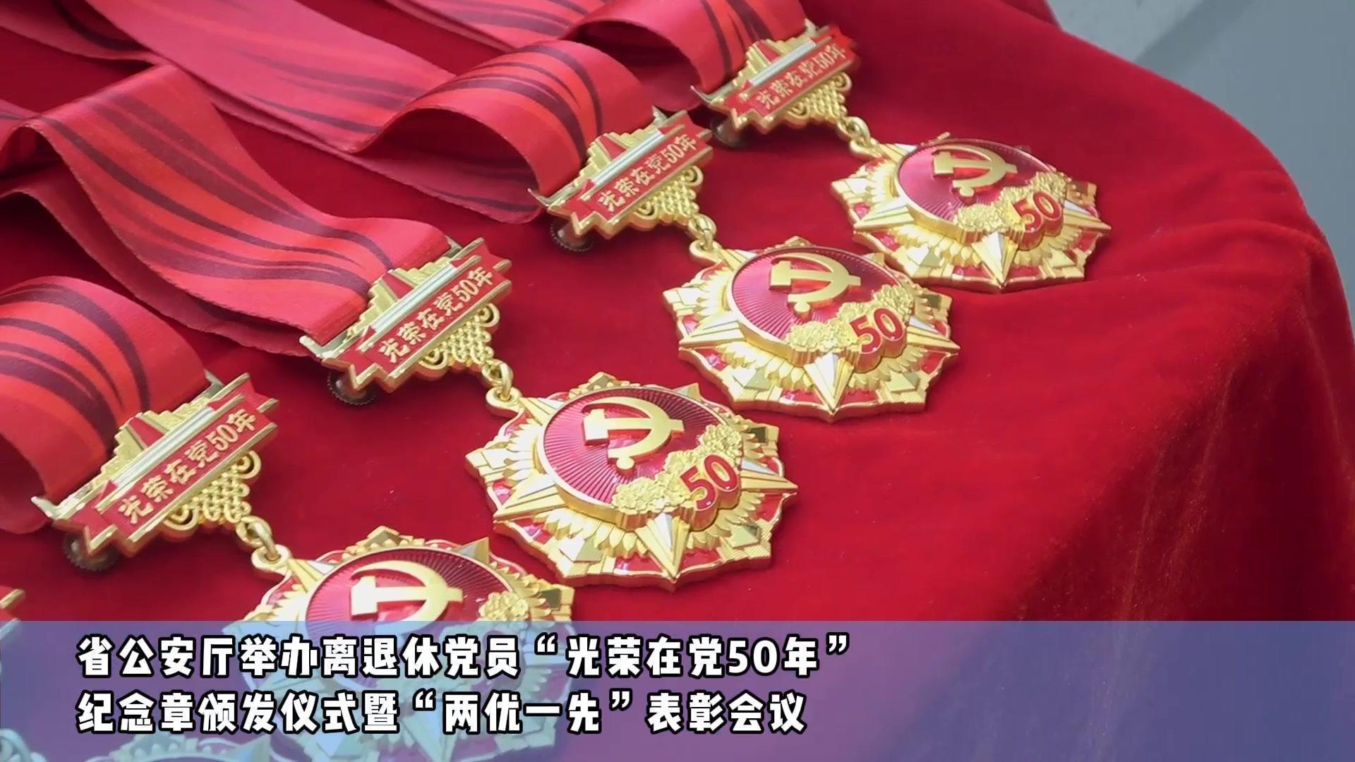 ...纪念章颁发仪式暨"两优一先"表彰会议#公安政治工作服务保障公安...