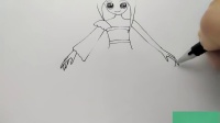 一款非常好看的卡通叶罗丽仙子孔雀简笔画,一起来画吧