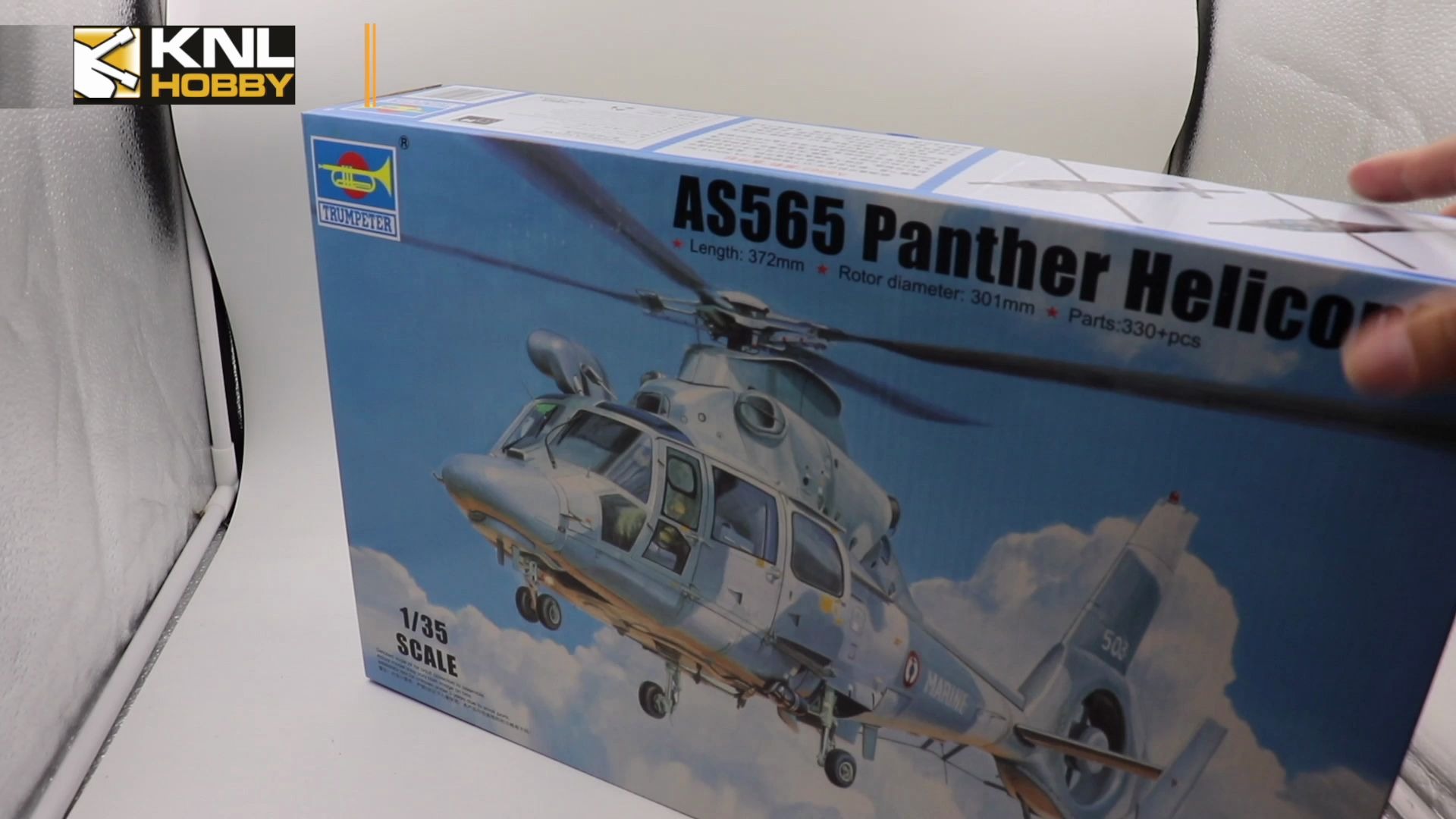 小金的小号手模型开箱啦 1/35 AS565_黑豹_直升机 05108直九原型...