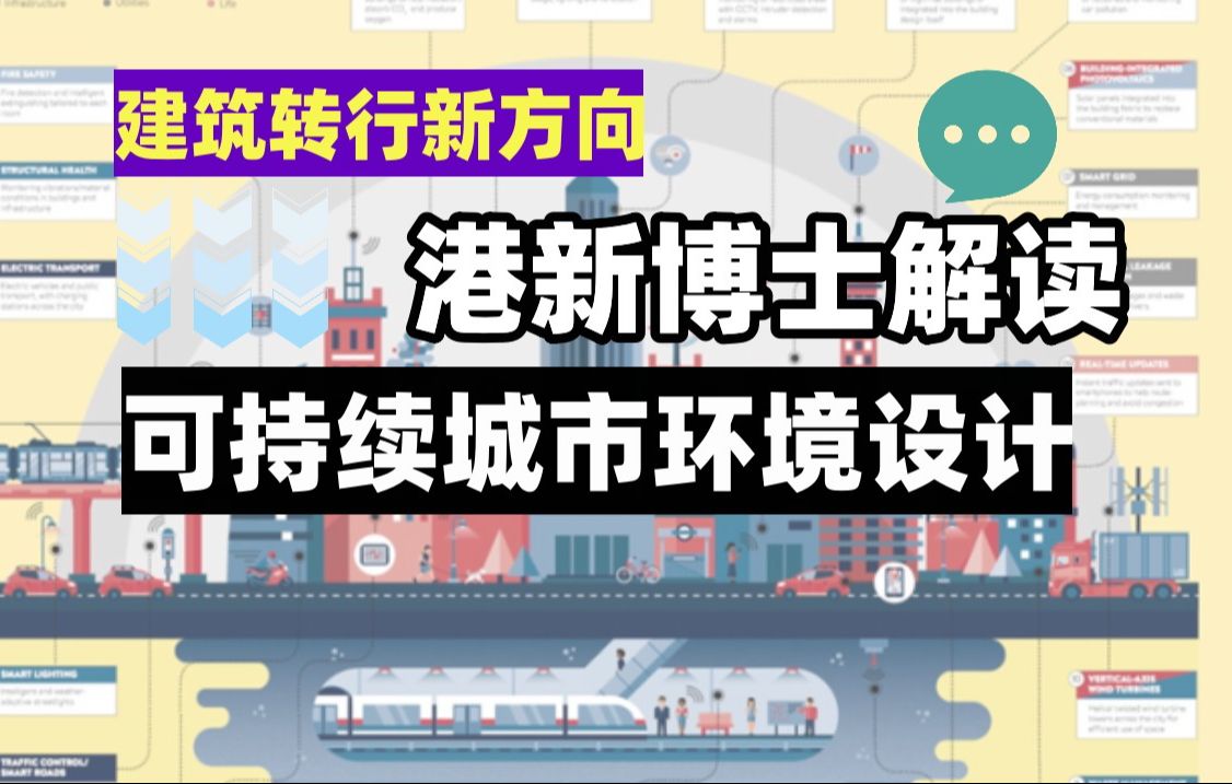 建筑转行转哪里?港新博士解读可持续城市环境设计:可持续城市环境...