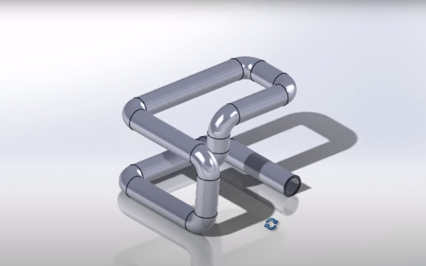 SolidWorks教程案例9 – 三维管道设计绘制