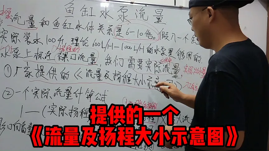 鱼缸水泵的选择(三):流量确定方法有2种
