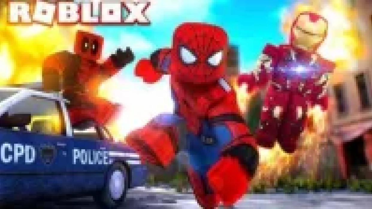 【屌德斯解说】超级英雄乱入罪恶都市制裁小偷模拟器小熙Roblox小...