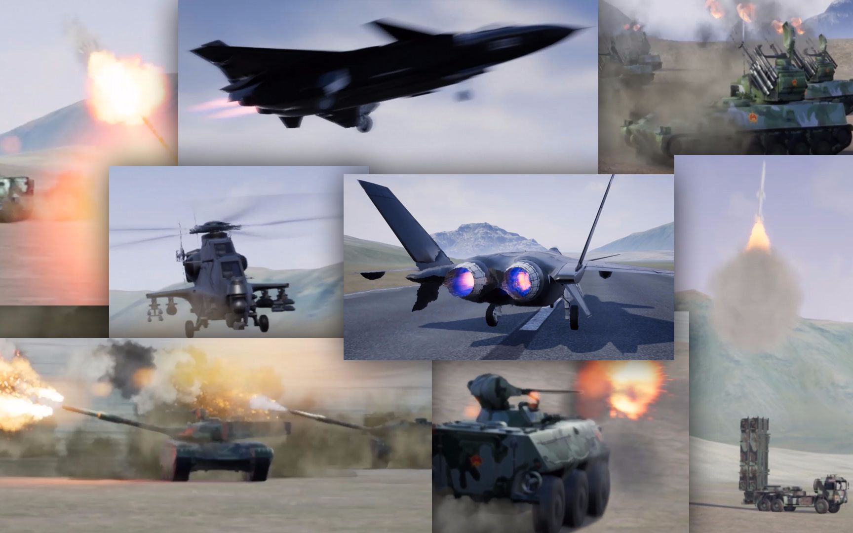 【UE4闹着玩】UE4游戏引擎仿真解放军PLA部分装备合集