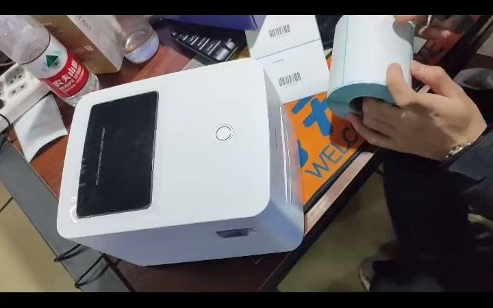 得力750w标签打印机校纸