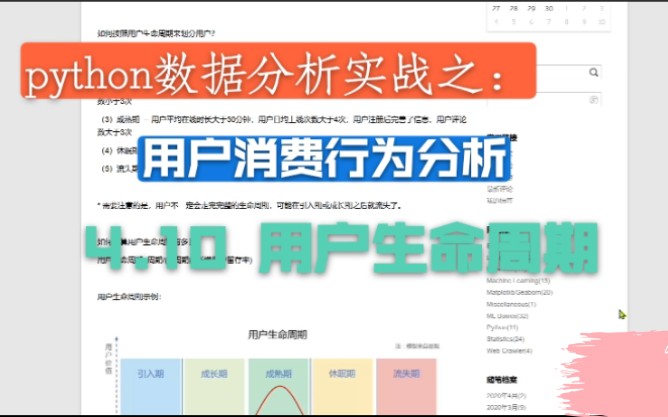 python数据分析|用户生命周期